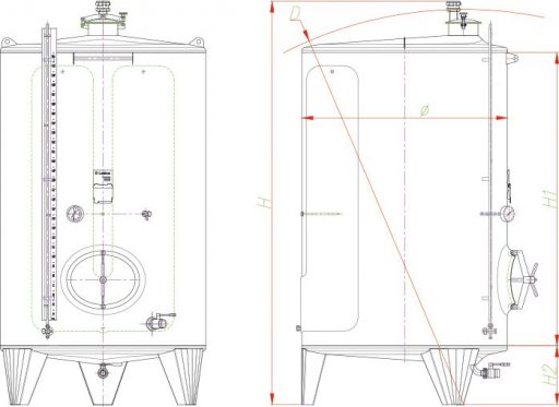 [Z] Closed Tank - Versatile Stainless Steel Vessel | Letina
