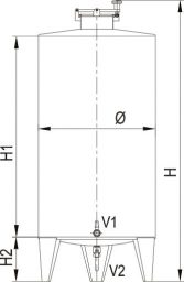 [ZR] Brandy Tank - Stainless Steel Liquor Storage Tank | Letina